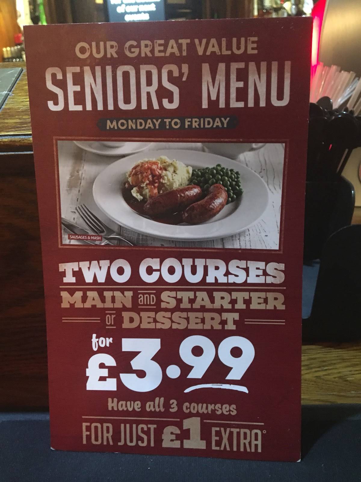 Menu at The Kenilworth pub & bar, Cheadle