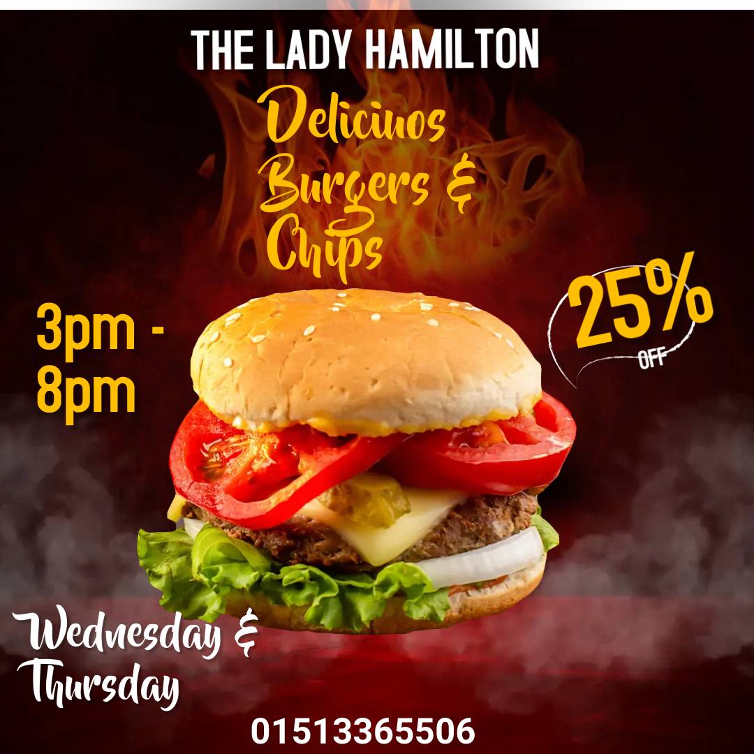 Menu at The Lady Hamilton pub & bar, Neston