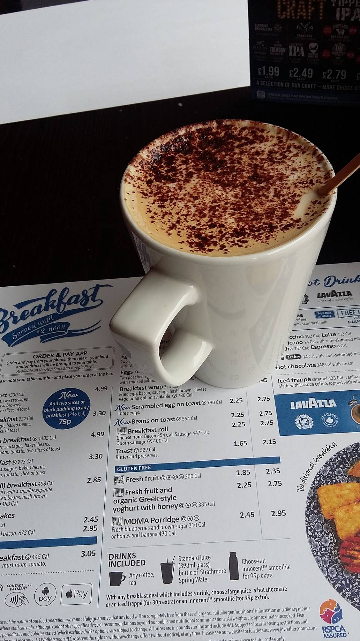 Menu at The Leading Light - JD Wetherspoon pub & bar, Faversham