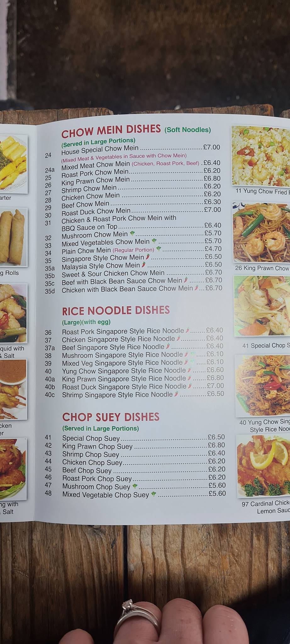 Menu at The Light Chinese Takeaway fast food, Waterlooville