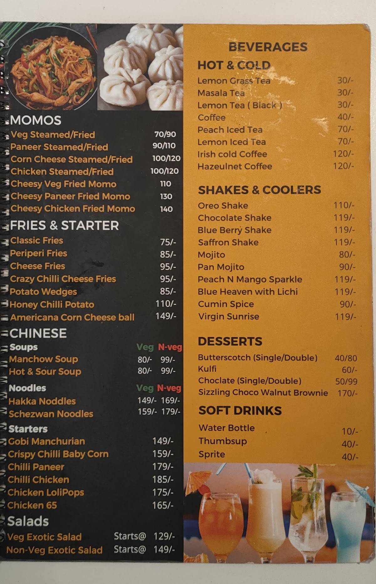 Menu at The Momento Cafe, Pune, Shop 36, City Tower, opposite Atrium ...