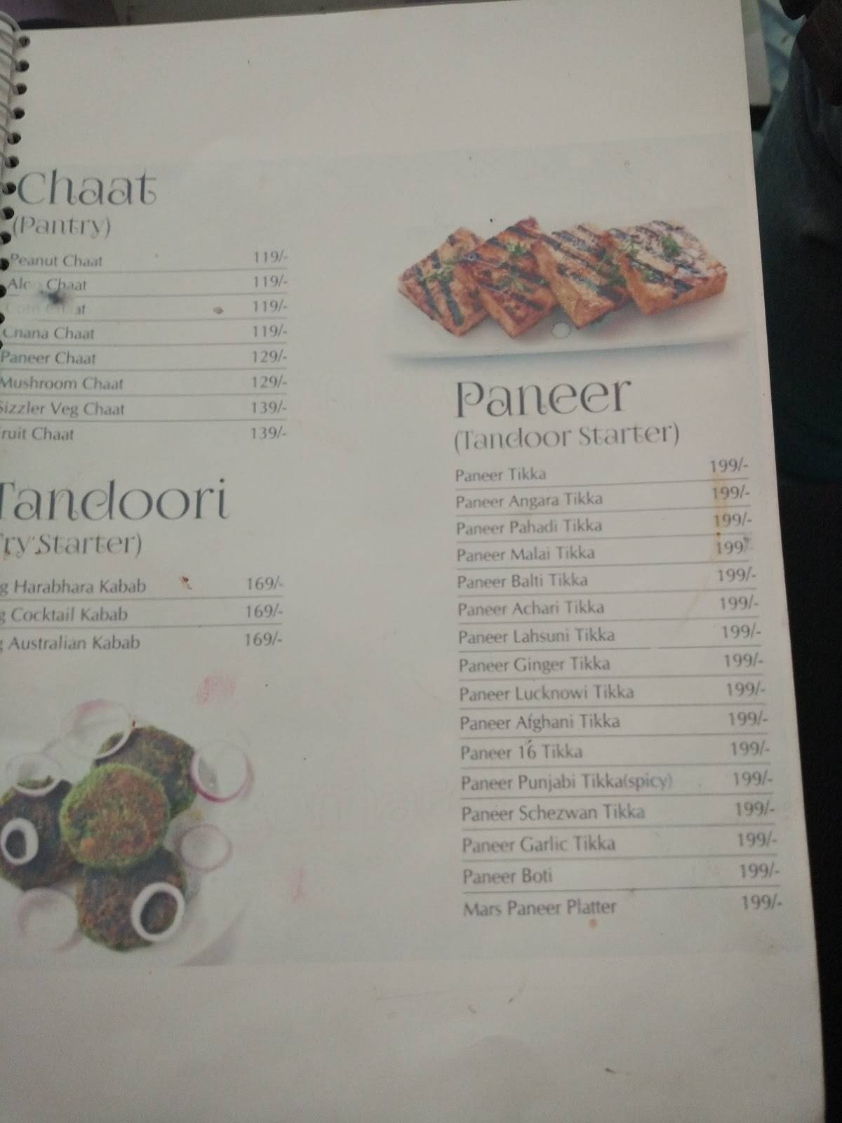Menu at The Monroe Cafe, Indore