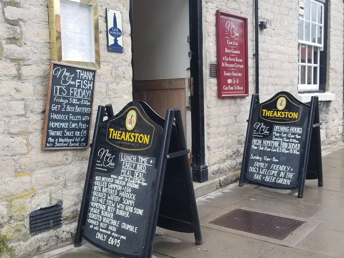 Menu at The New Inn pub & bar, Thornton Dale