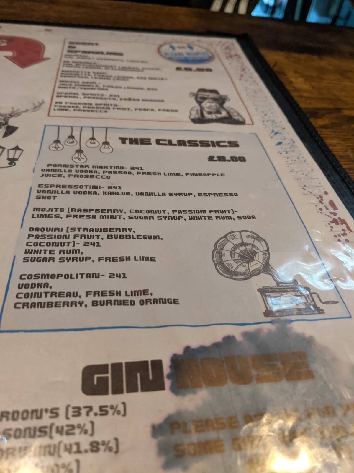 Menu at The Old Bank pub & bar, Carlisle