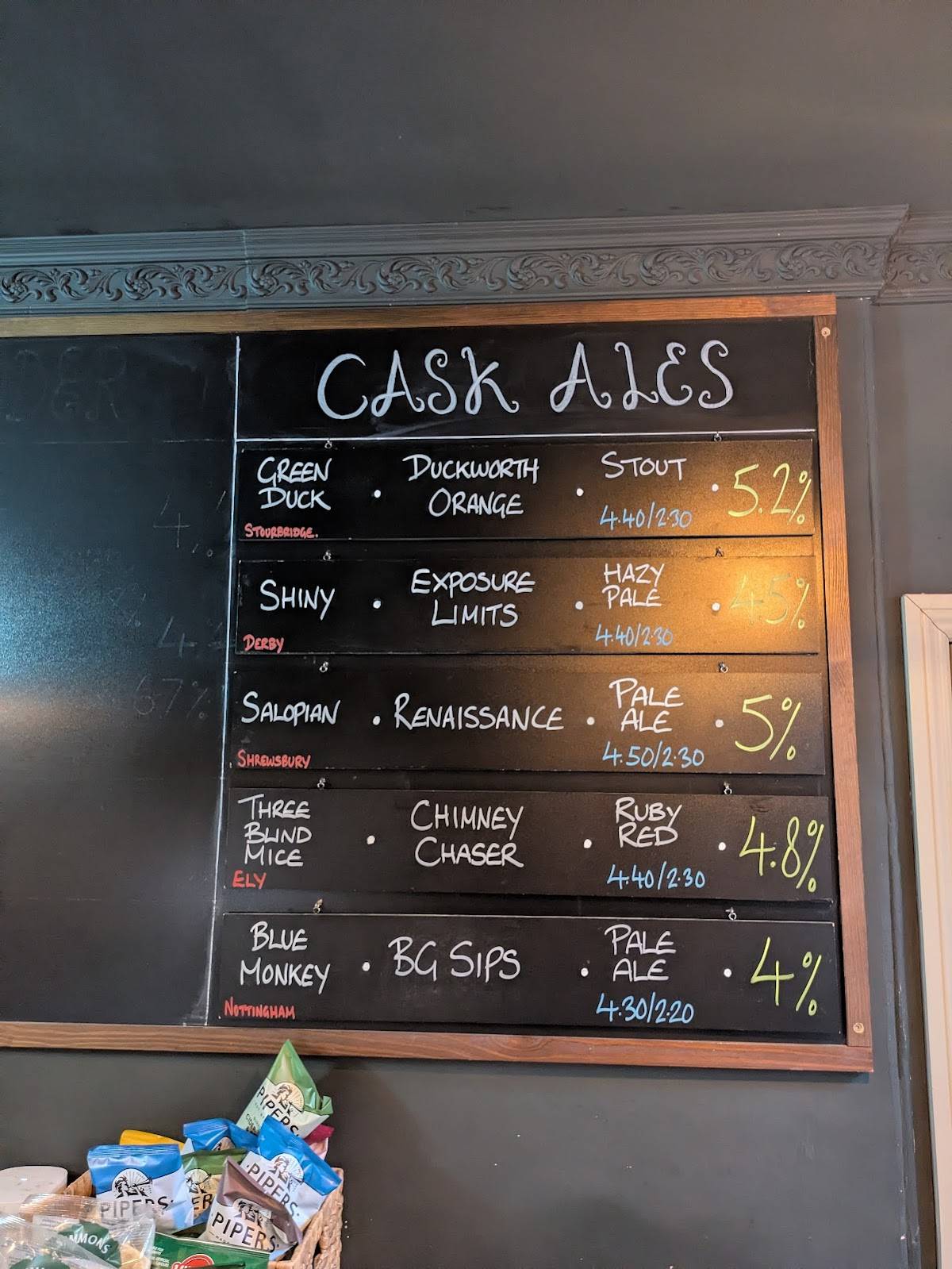 Menu at The Old Bank House pub & bar, Tamworth