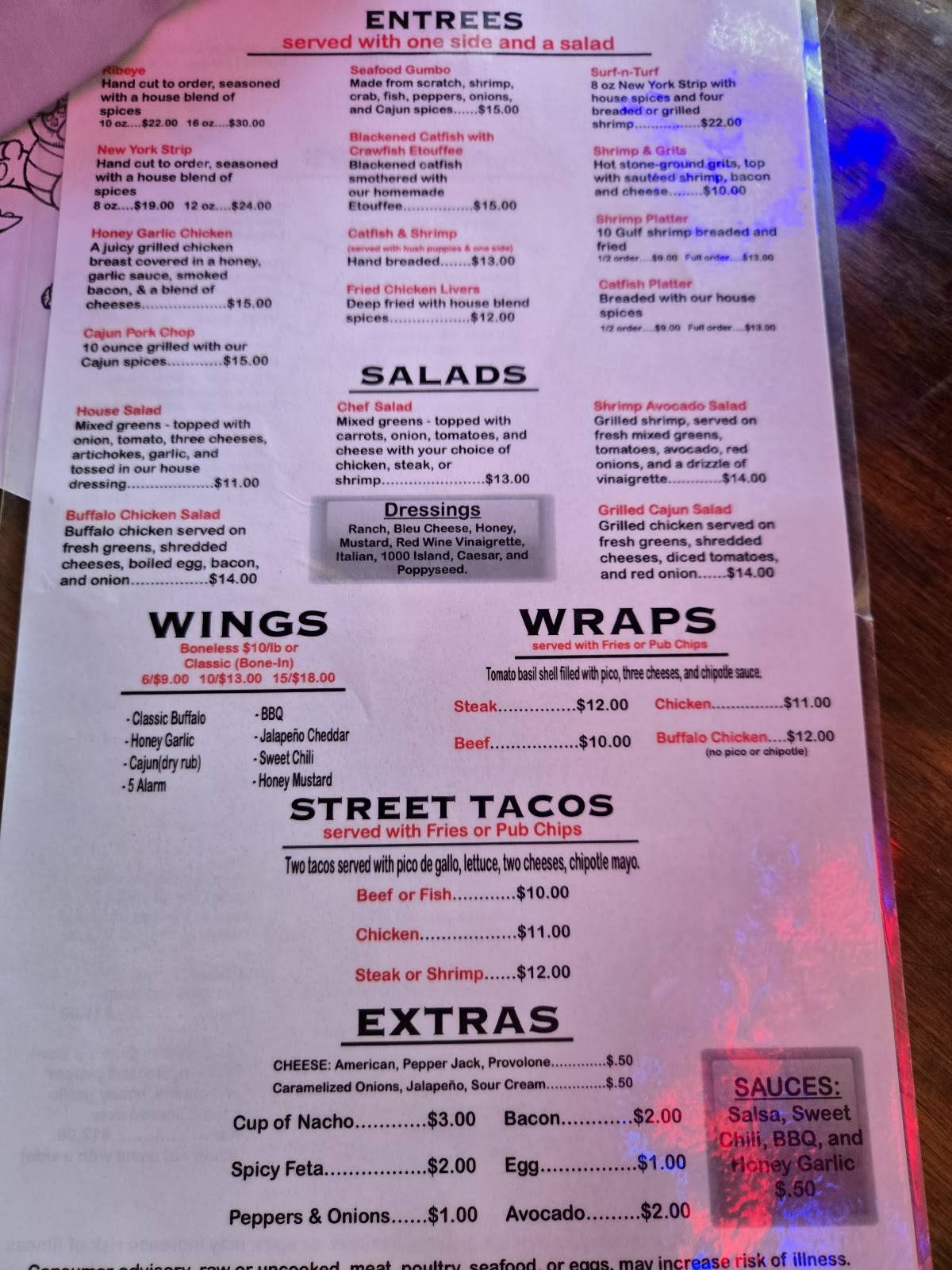 Menu at The Old Mine House Fredericktown pub & bar, Fredericktown