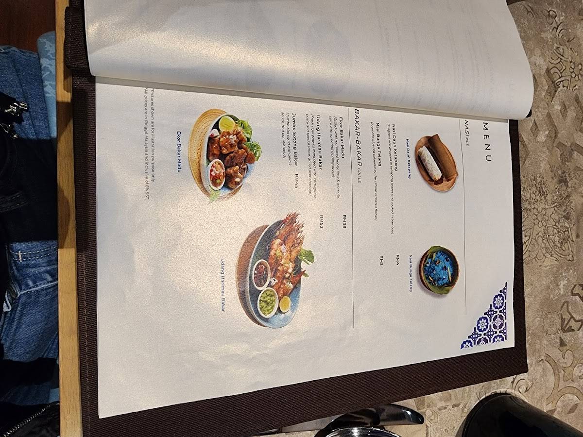 Menu at The Olive restaurant, Genting Highlands, Lobby Level