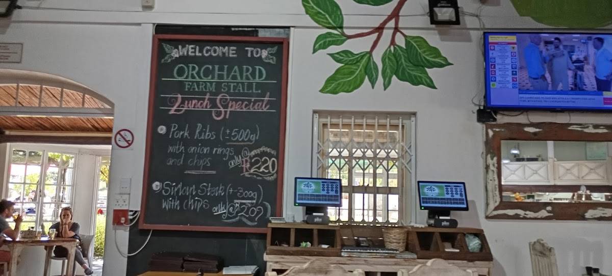Menu at The Orchard Farm Stall restaurant, Grabouw