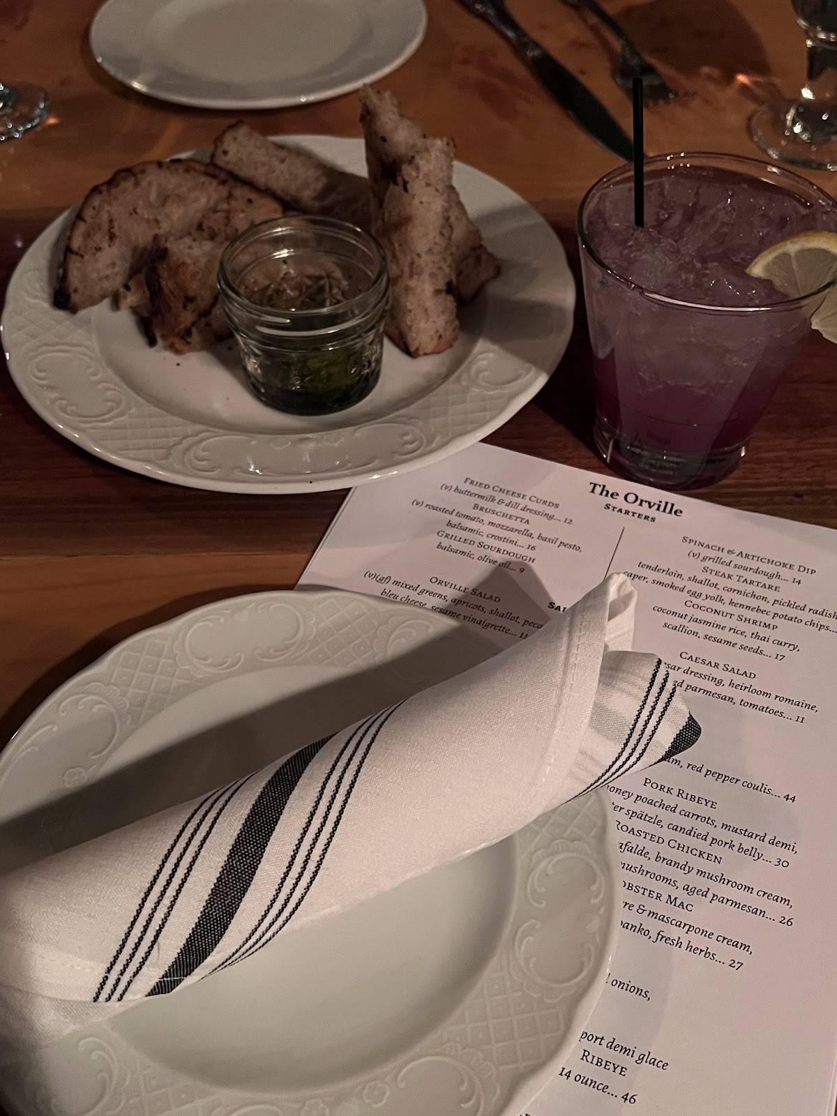 Menu at The Orville pub & bar, West Bend