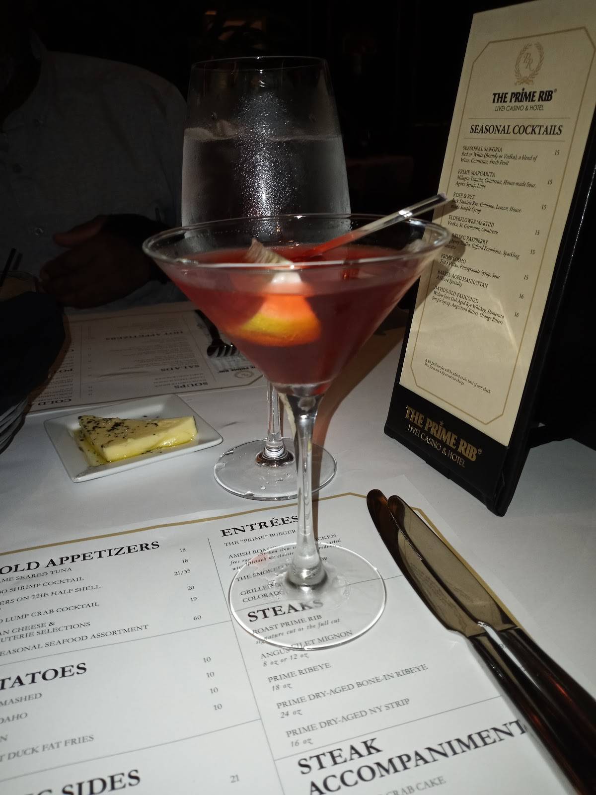 Menu at The Prime Rib at Live! Casino & Hotel steakhouse, Hanover ...