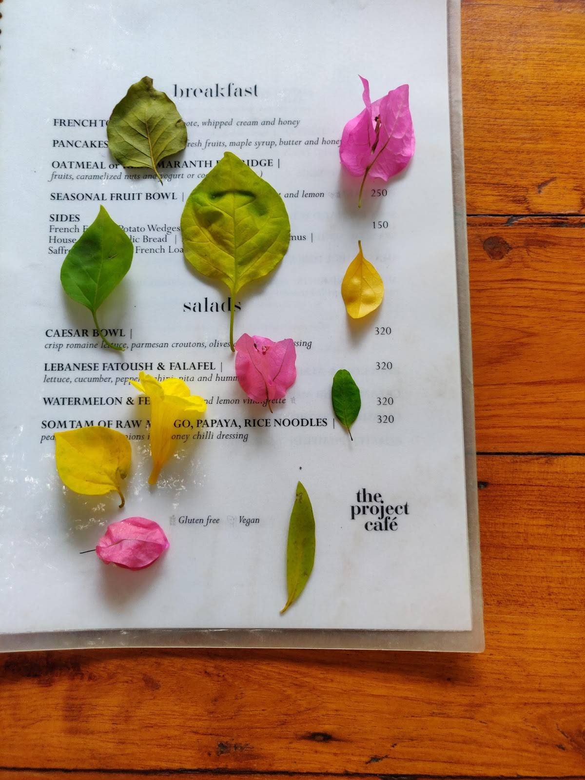 Menu at The Project Cafe, Ahmedabad