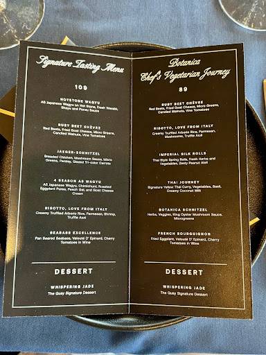 Menu at The Quay - Fine Dining pub & bar, McKinney