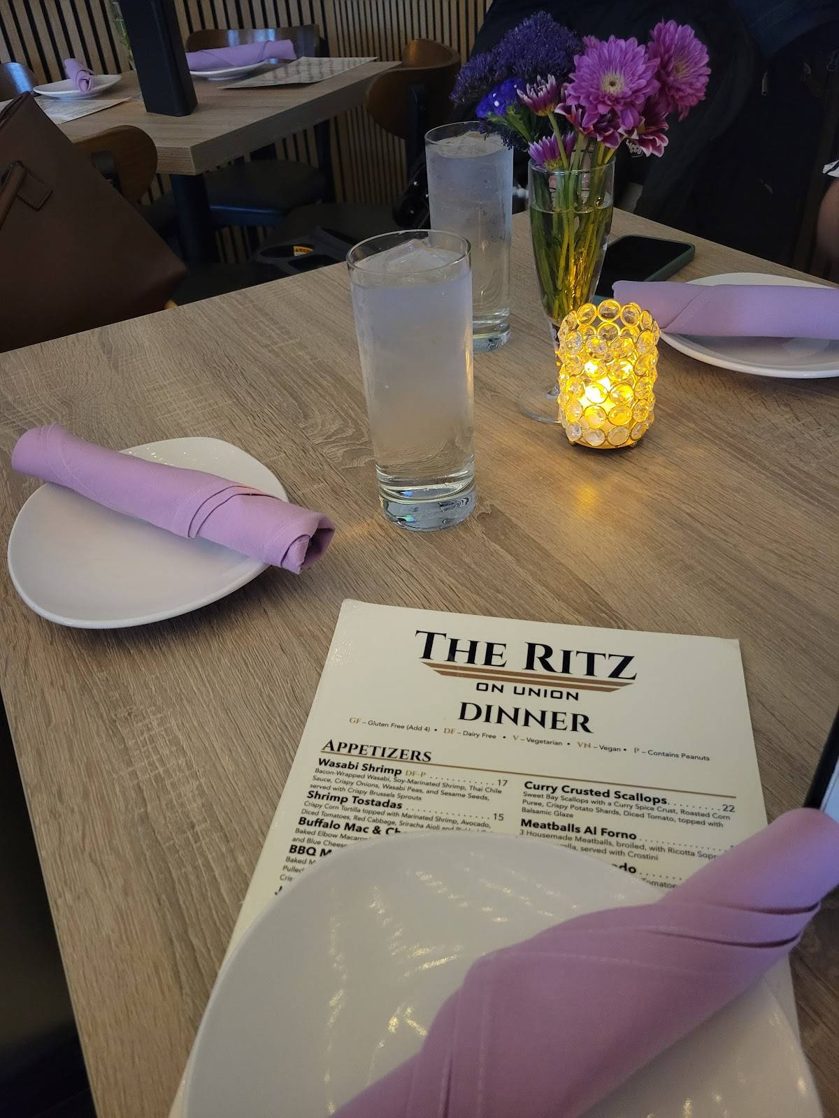 Menu at The Ritz On Union pub & bar, Schenectady
