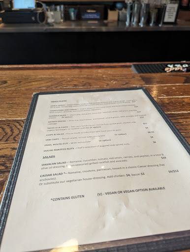 Menu at The Royal Room Seattle pub & bar, Seattle