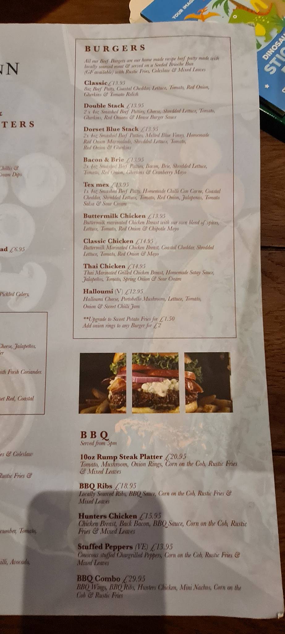 Menu at The Ship Inn pub & bar, Swanage, 23A High St