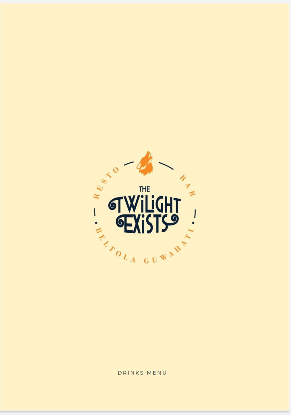 Menu at The Twilight Exist, India