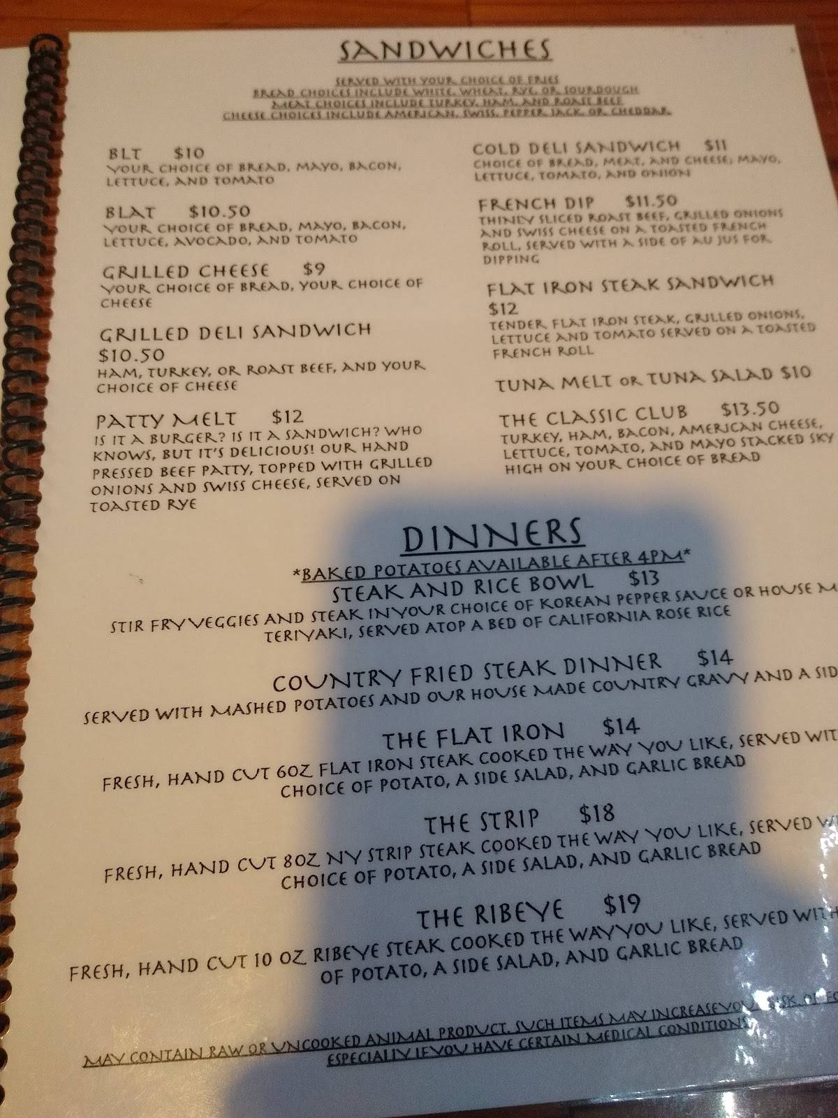 Menu at The Viking Lounge pub & bar, Lacey