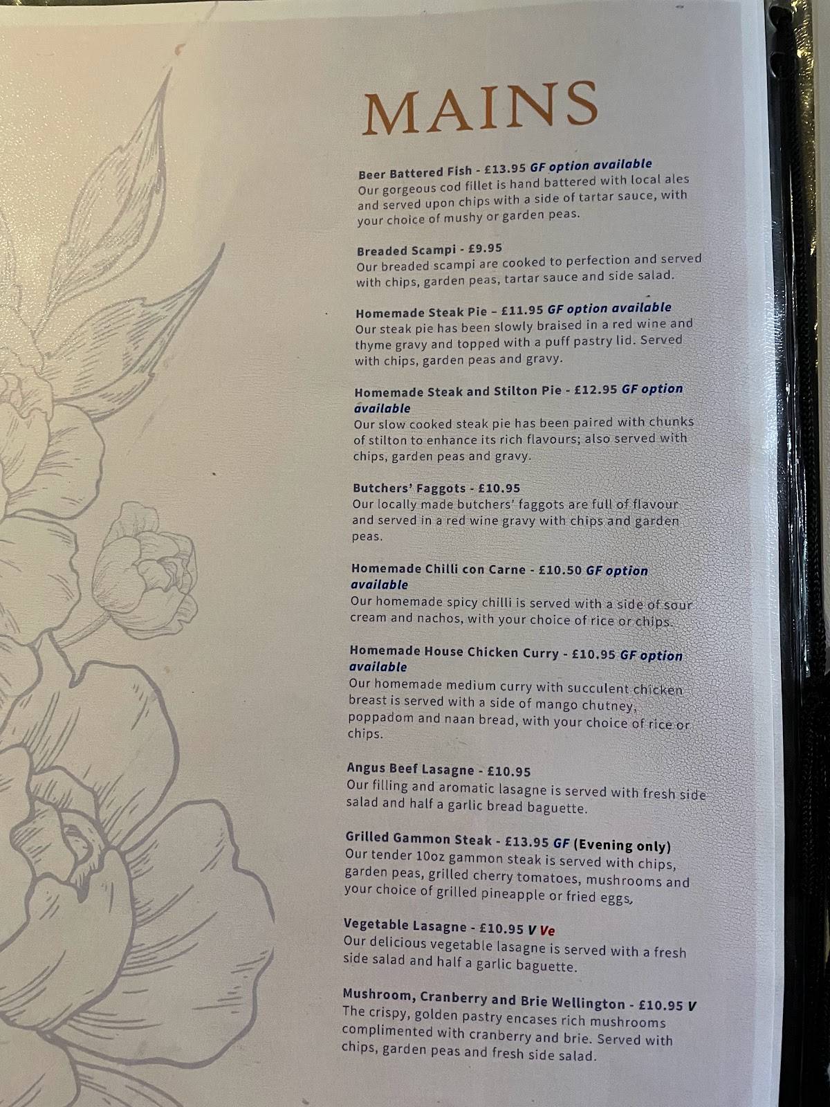 Menu at The Windsor Castle pub & bar, Weston-super-Mare, The Windsor