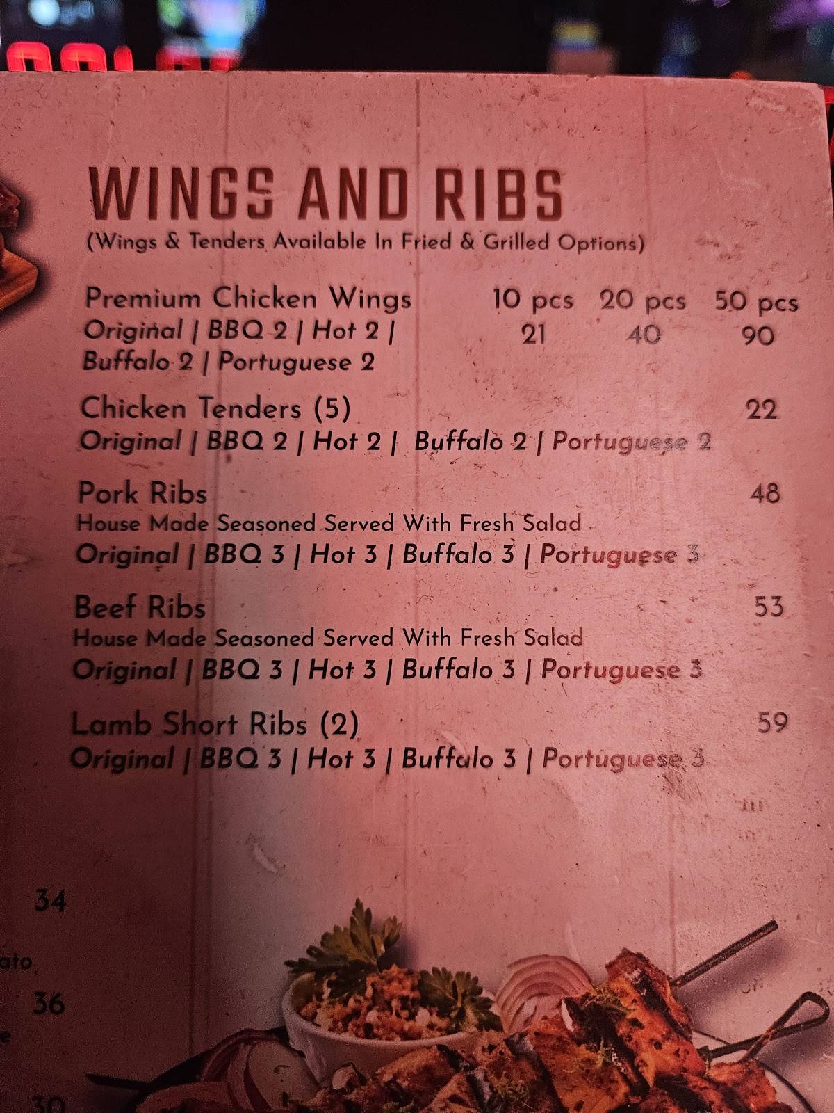 Menu at The Yankee's Restaurant & Bar (Surfers Paradise), Surfers Paradise