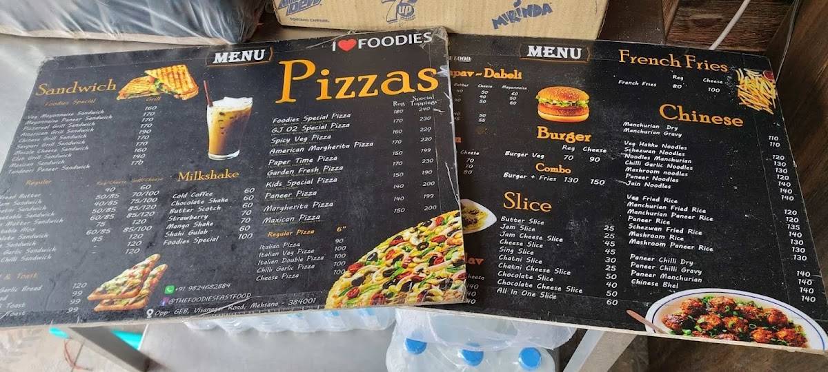 Menu at The foodies fastfood, Mehsana