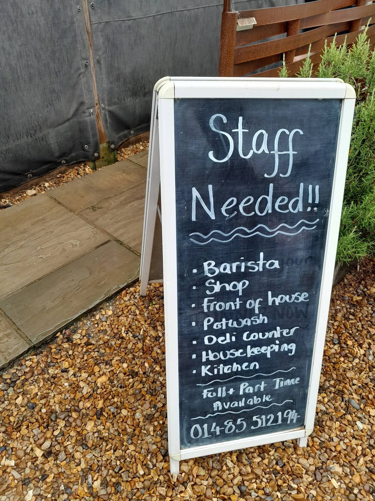 Menu at Thornham Deli cafe, Thornham