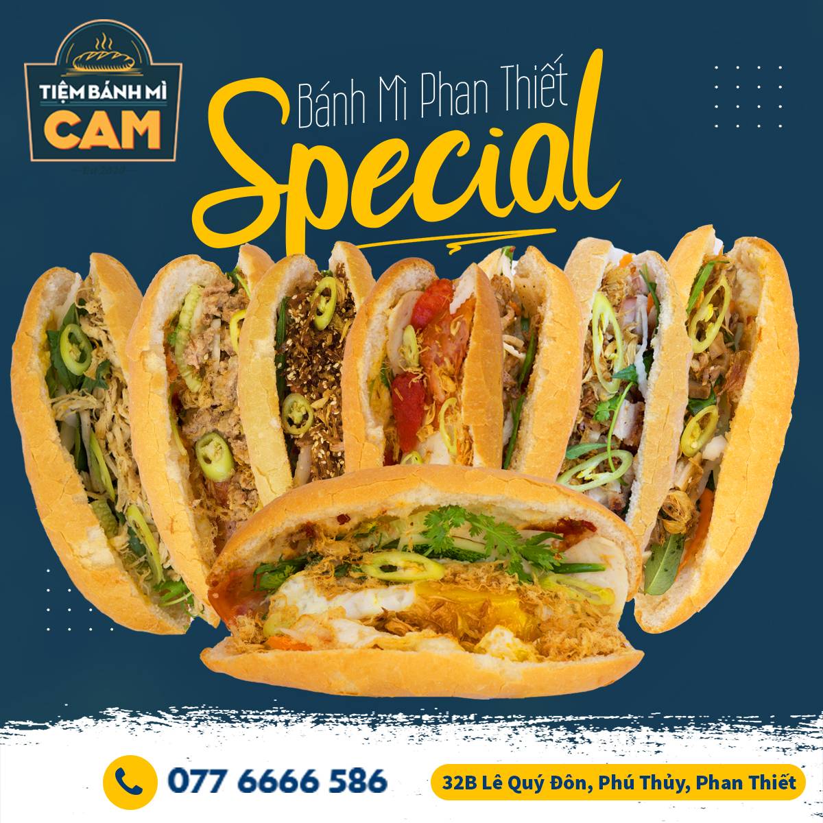 Carta del restaurante Tiệm Bánh Mì Cam, Phan Thiet