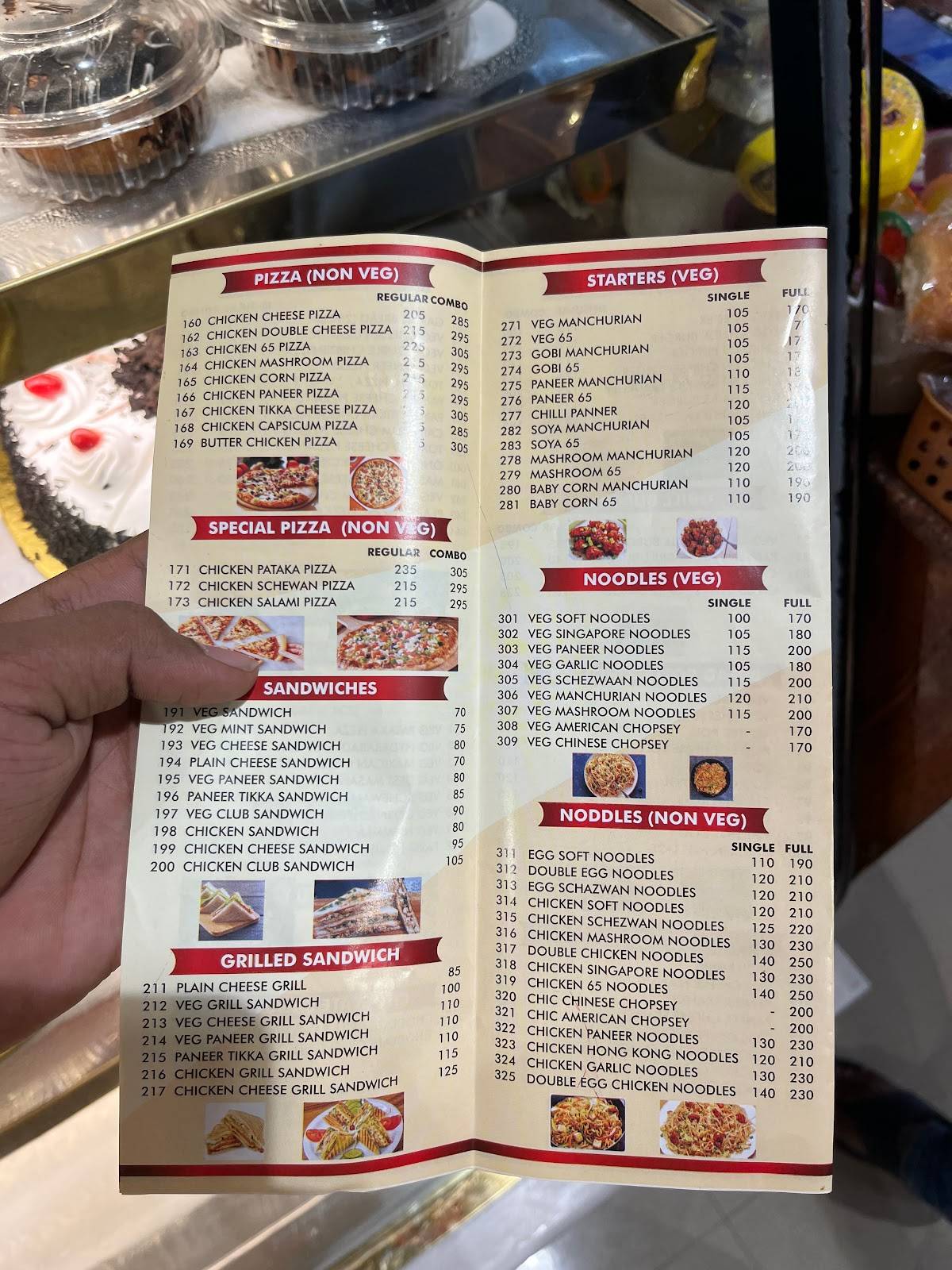 Menu at Tipsy topsy Bakery, Hyderabad, Nagarjuna Homes Block 2