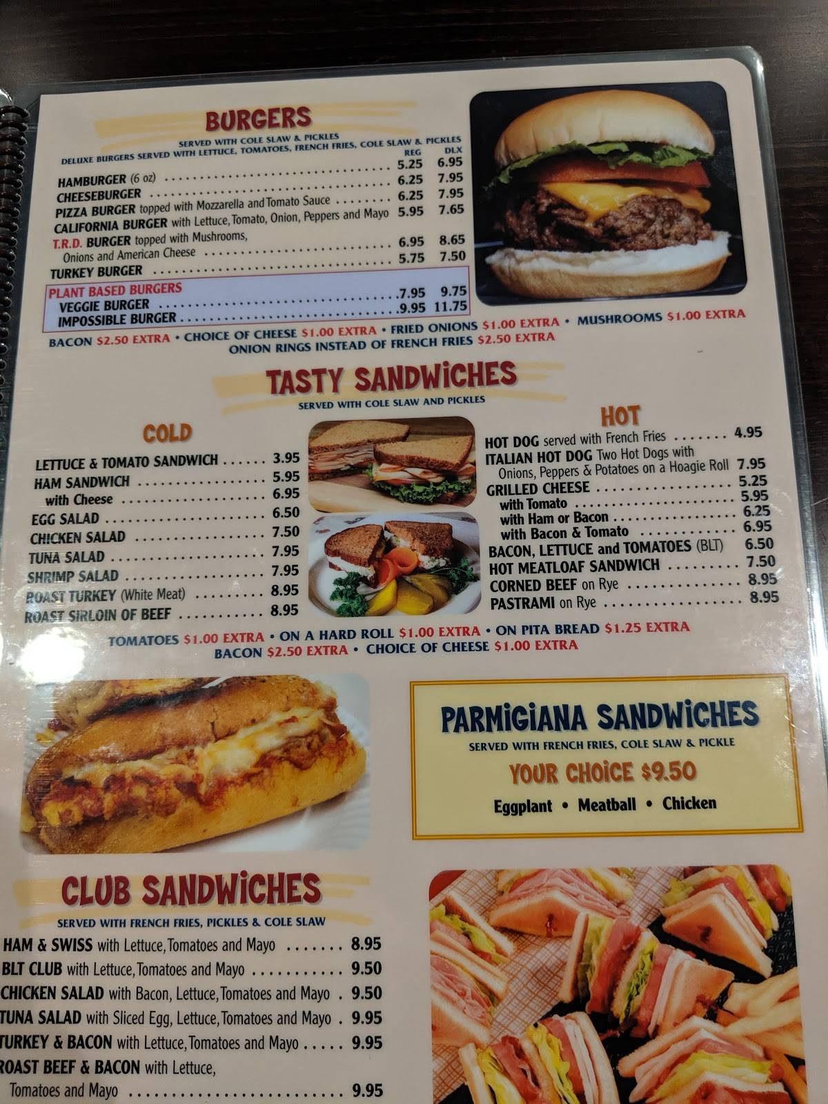 Menu at Toms River Diner restaurant, Toms River, 445 NJ-37