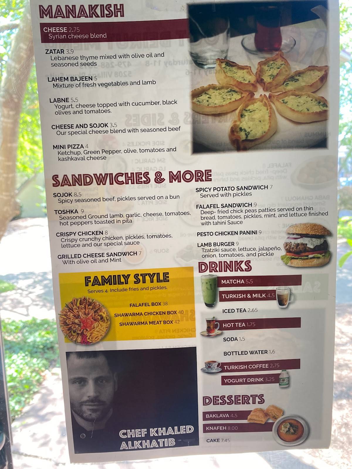Menu at Toot Beirut Shawarma & More restaurant, Rogers