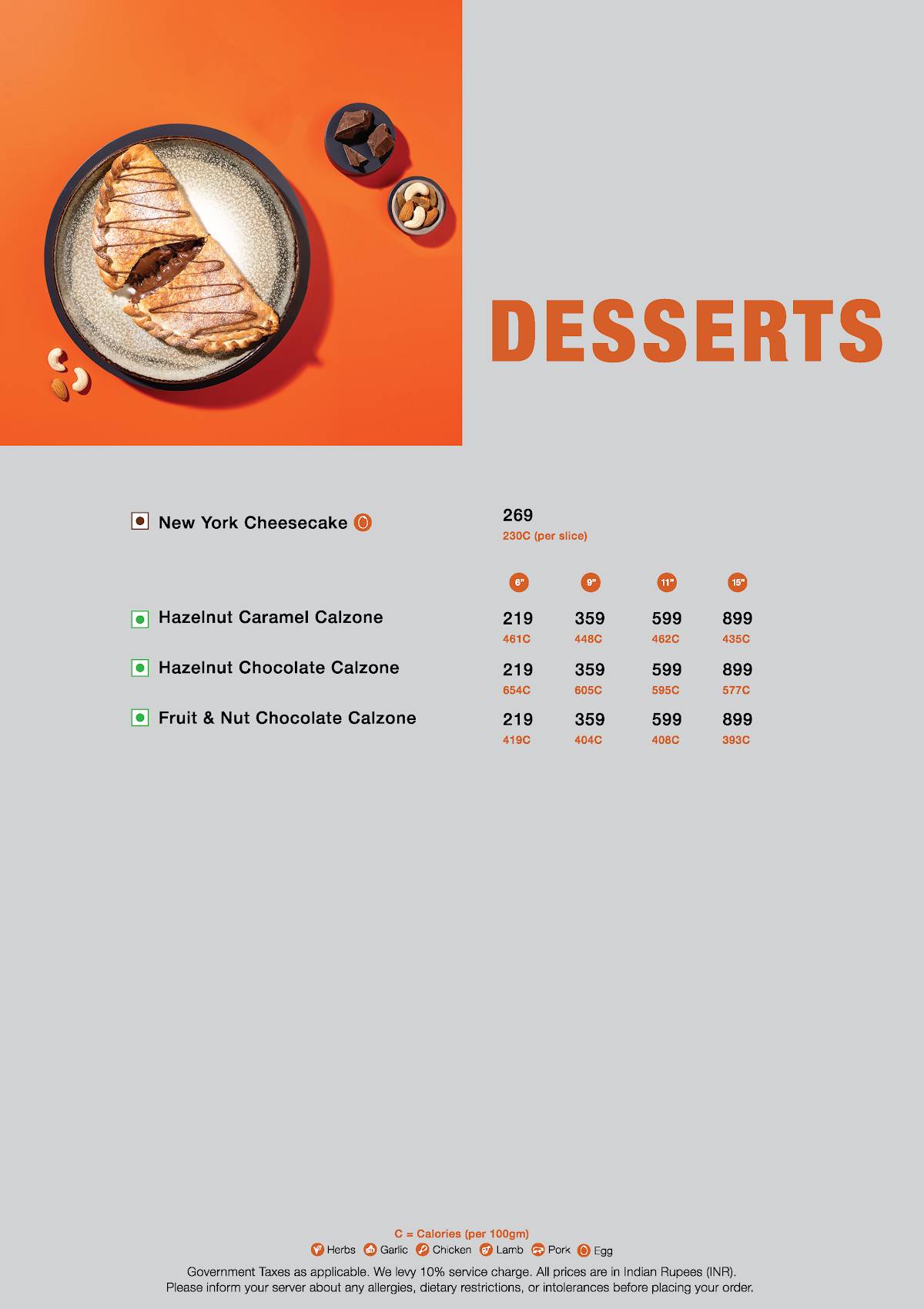 Menu at Tossin Pizza Galleria Market, Gurugram, First Floor