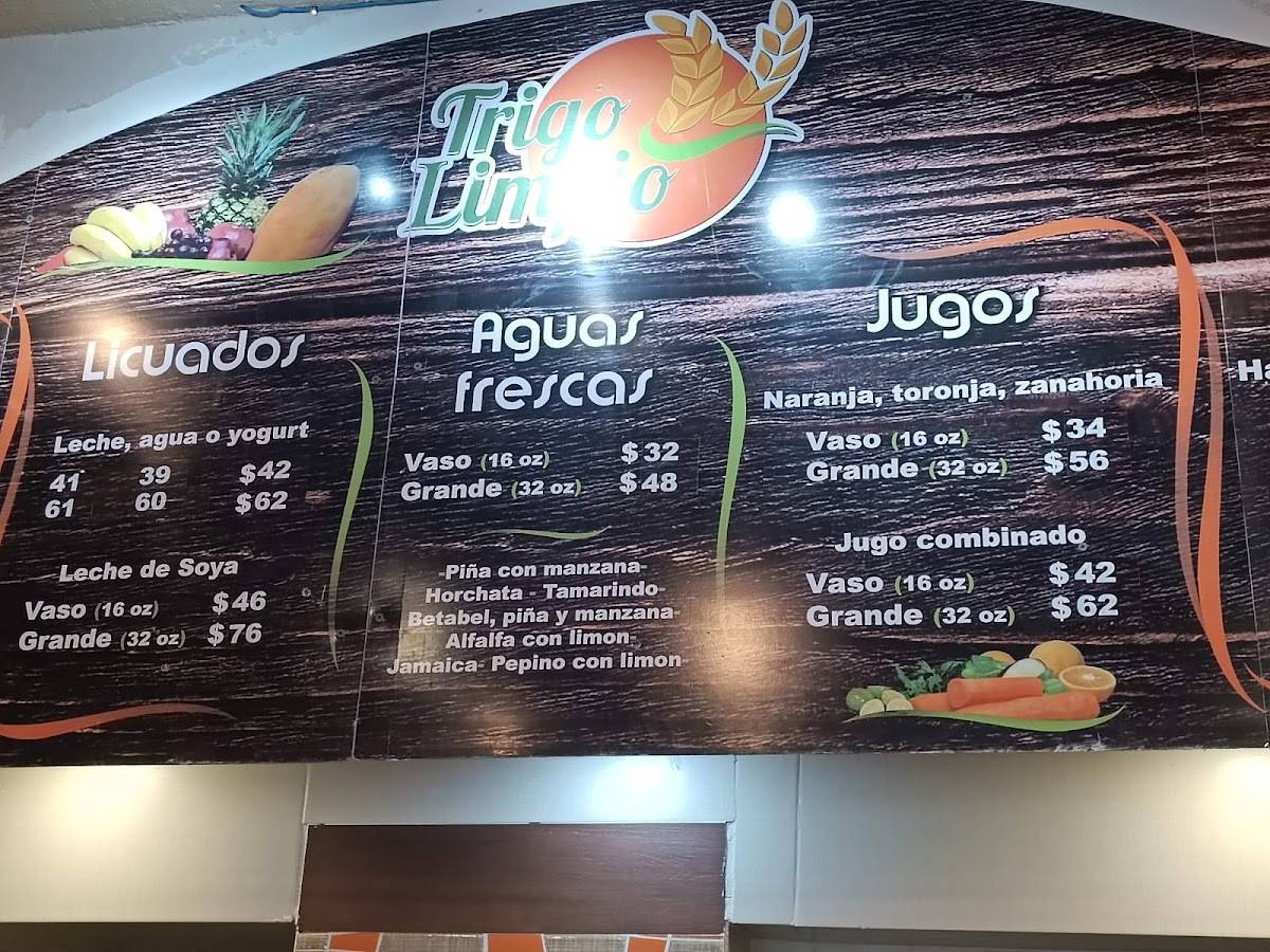 Carta del restaurante Trigo Limpio Centro, Monterrey, 21 - Ignacio ...