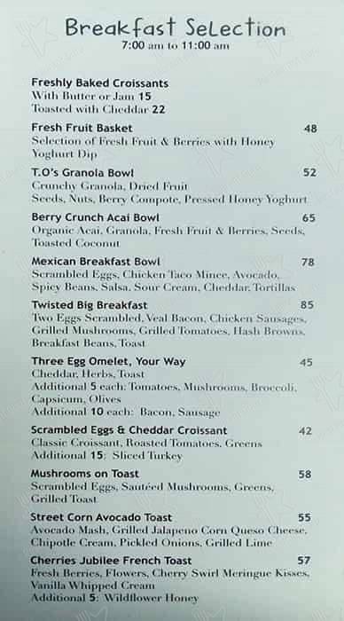 Menu at Twisted Olive & Naama’s Garden restaurant, Doha