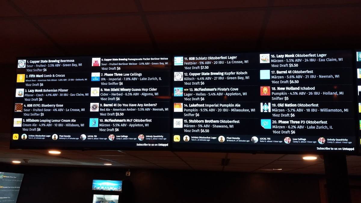 Menu at Uncommon Pints pub & bar, Rothschild