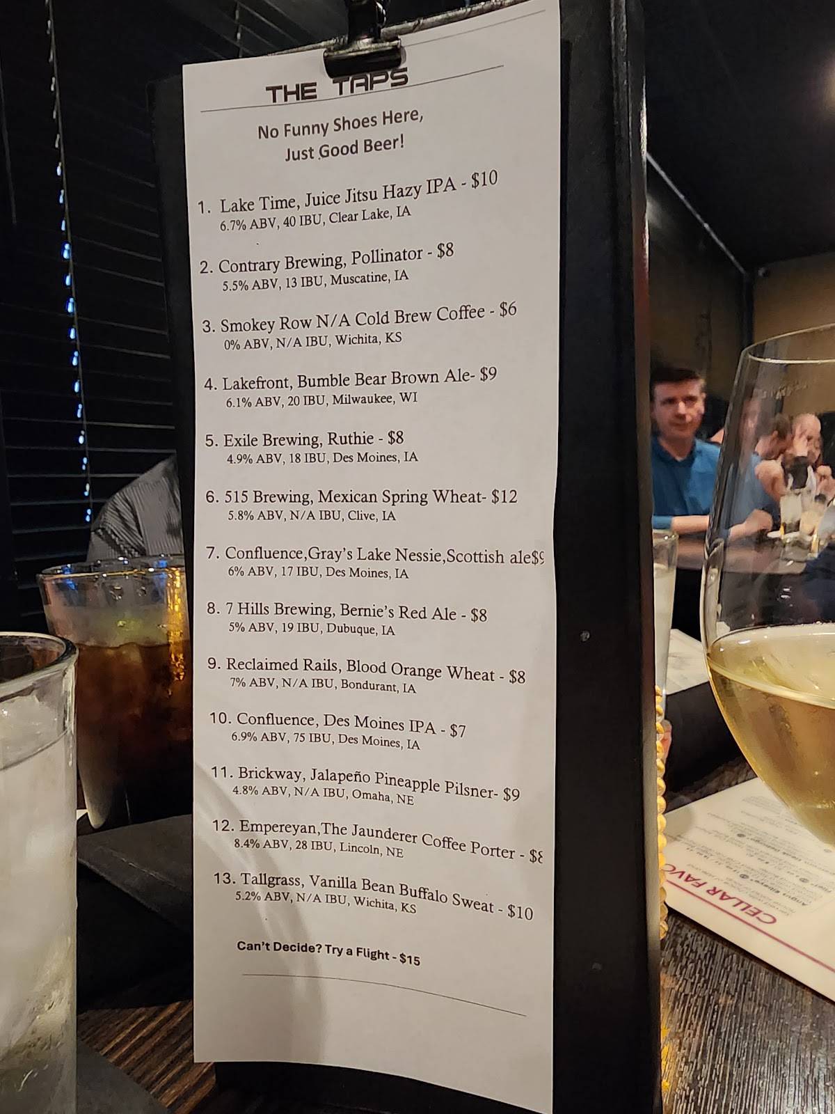 Menu at Urban Cellar - Wine Bar, Grille, And Market, West Des Moines