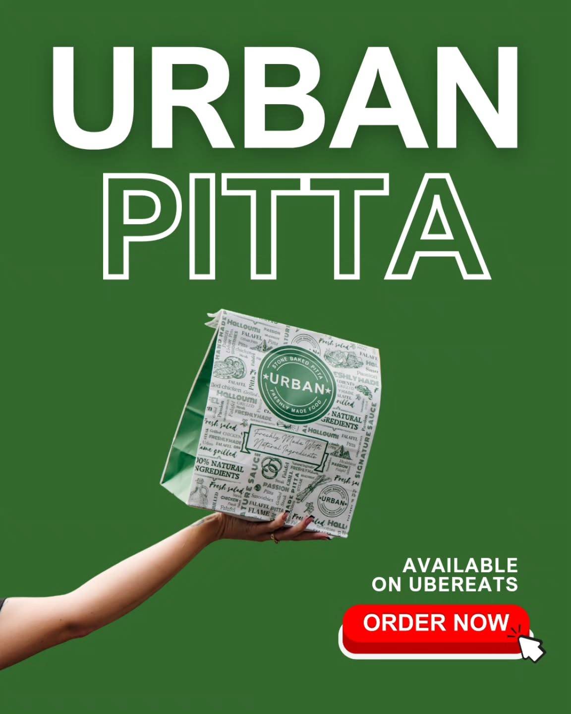 Menu at Urban Pitta restaurant, Sheffield, 736 Chesterfield Rd