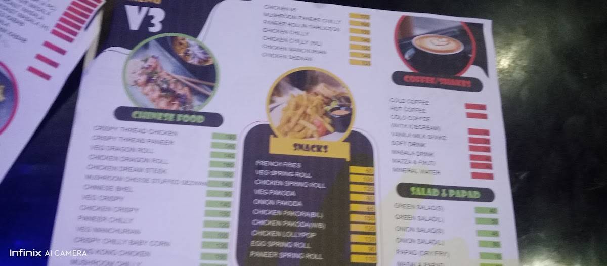 Menu at V3 cafe&restaurant, Katihar