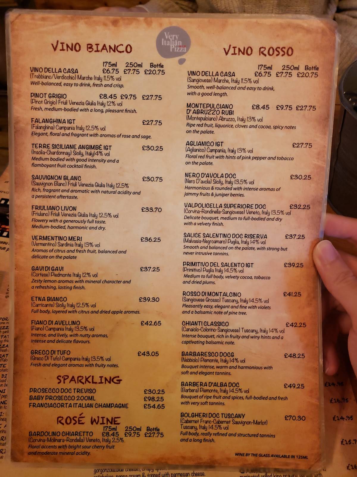 Menu at VIP Pizza Brighton pizzeria, Brighton, 19 Old Steine