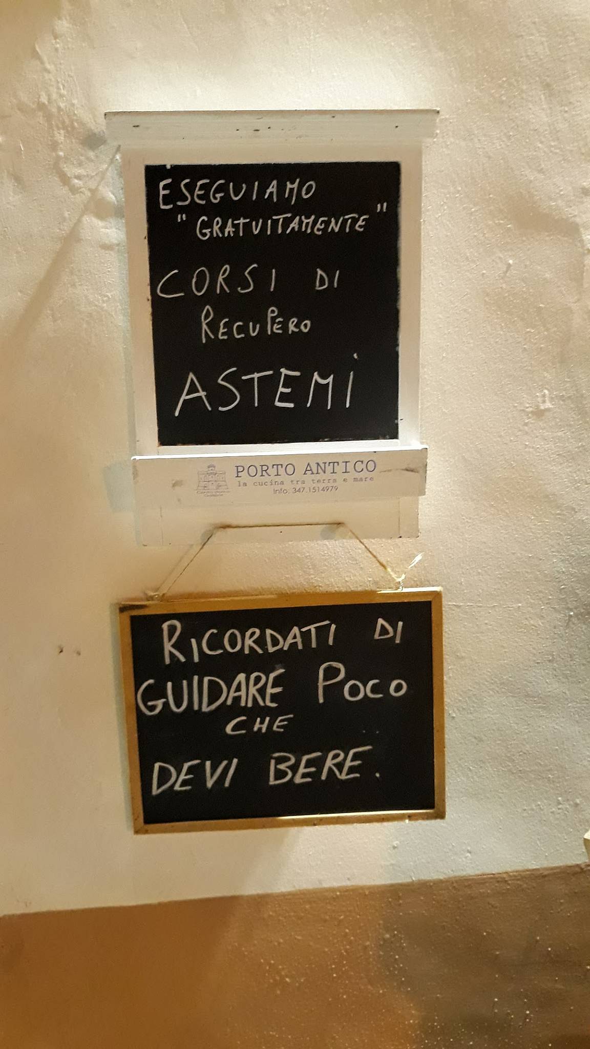 Menu at Vecchio Ingrosso pub & bar, Gallipoli
