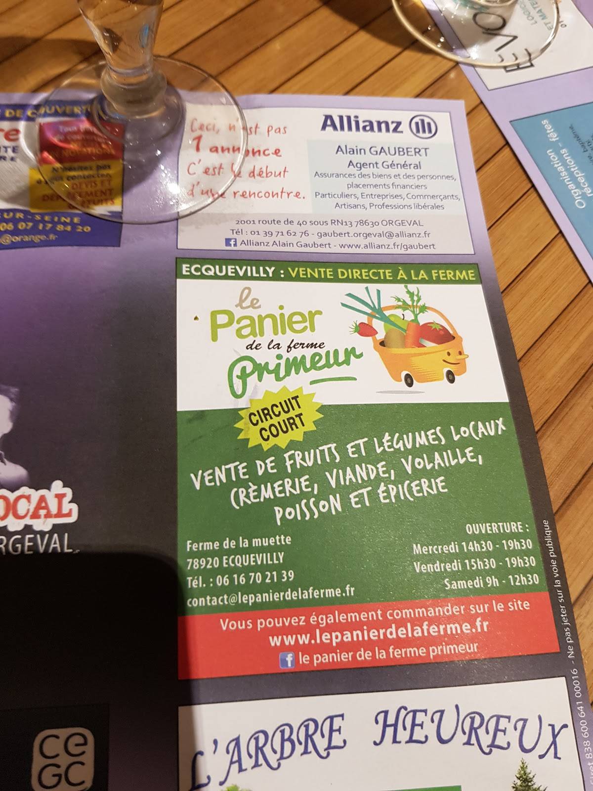 Menu au Villa Roma restaurant, Orgeval, Rte de Quarante Sous