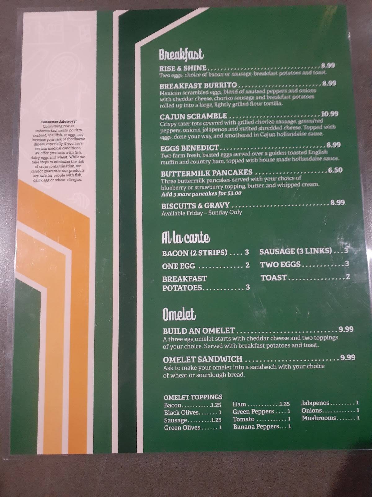 Menu at Village Inn Sports Bar, Grill & Pizzeria, North Hudson