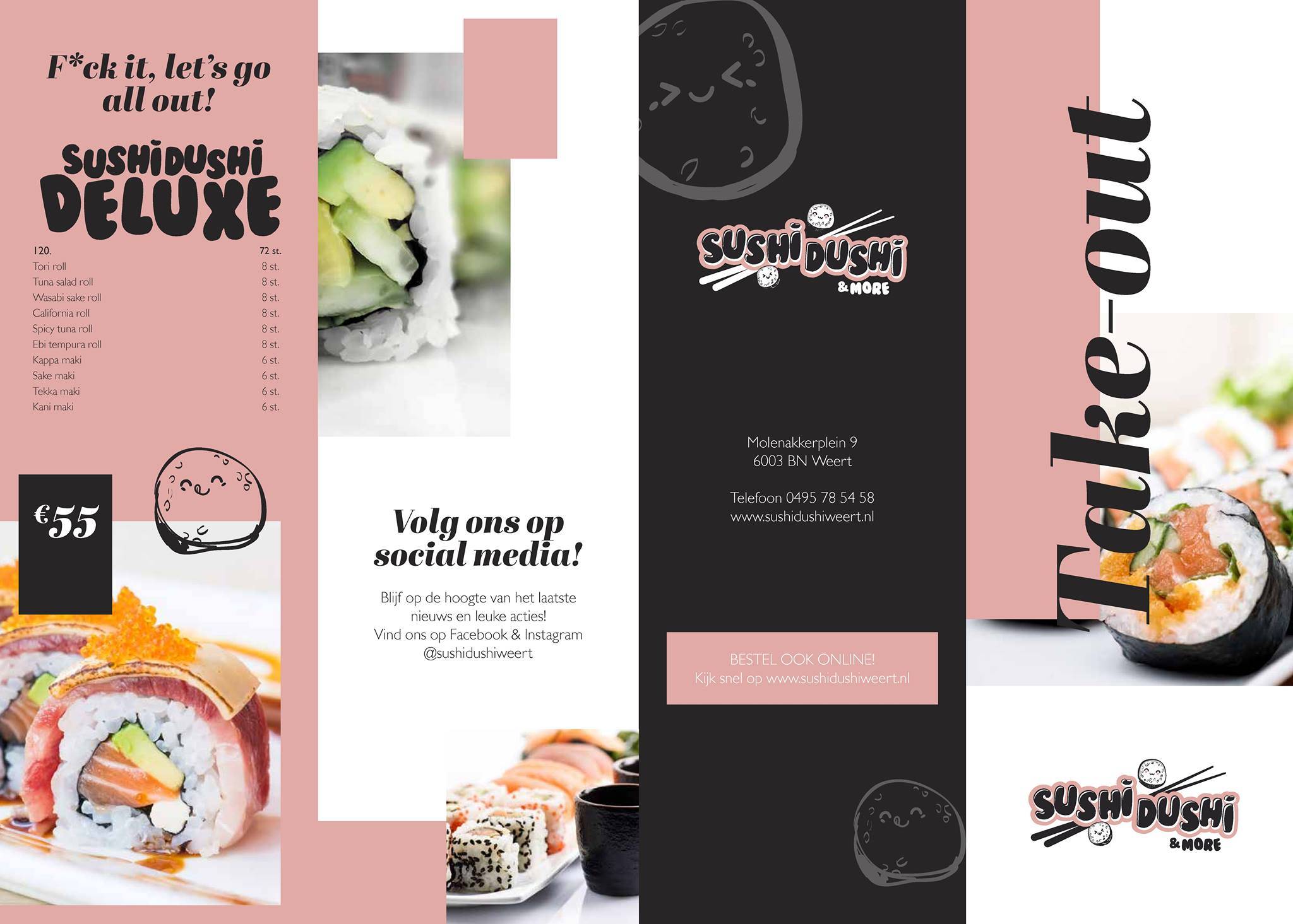 Menu at Sushi Dushi, Weert