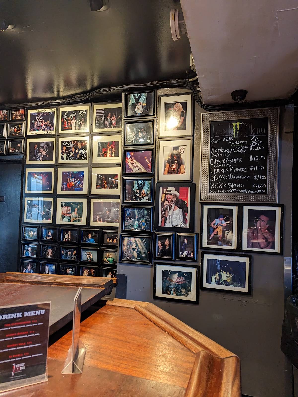 Menu at Whisky a Go Go pub & bar, West Hollywood, Sunset Blvd
