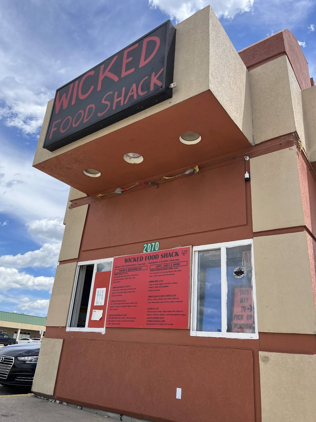 Menu at Wicked Food Shack restaurant, Lafayette