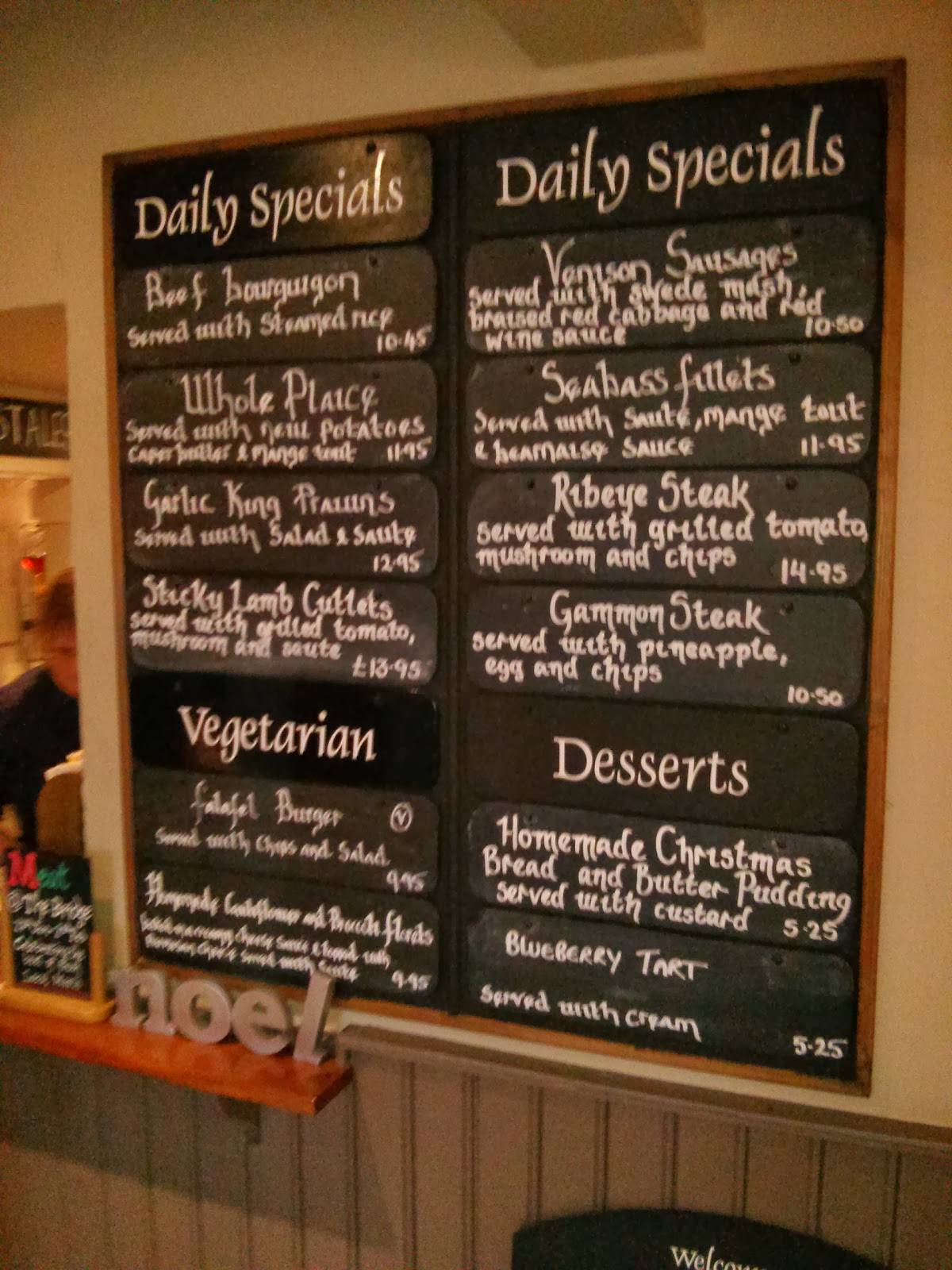Menu at The Wilford Bridge pub & bar, Woodbridge