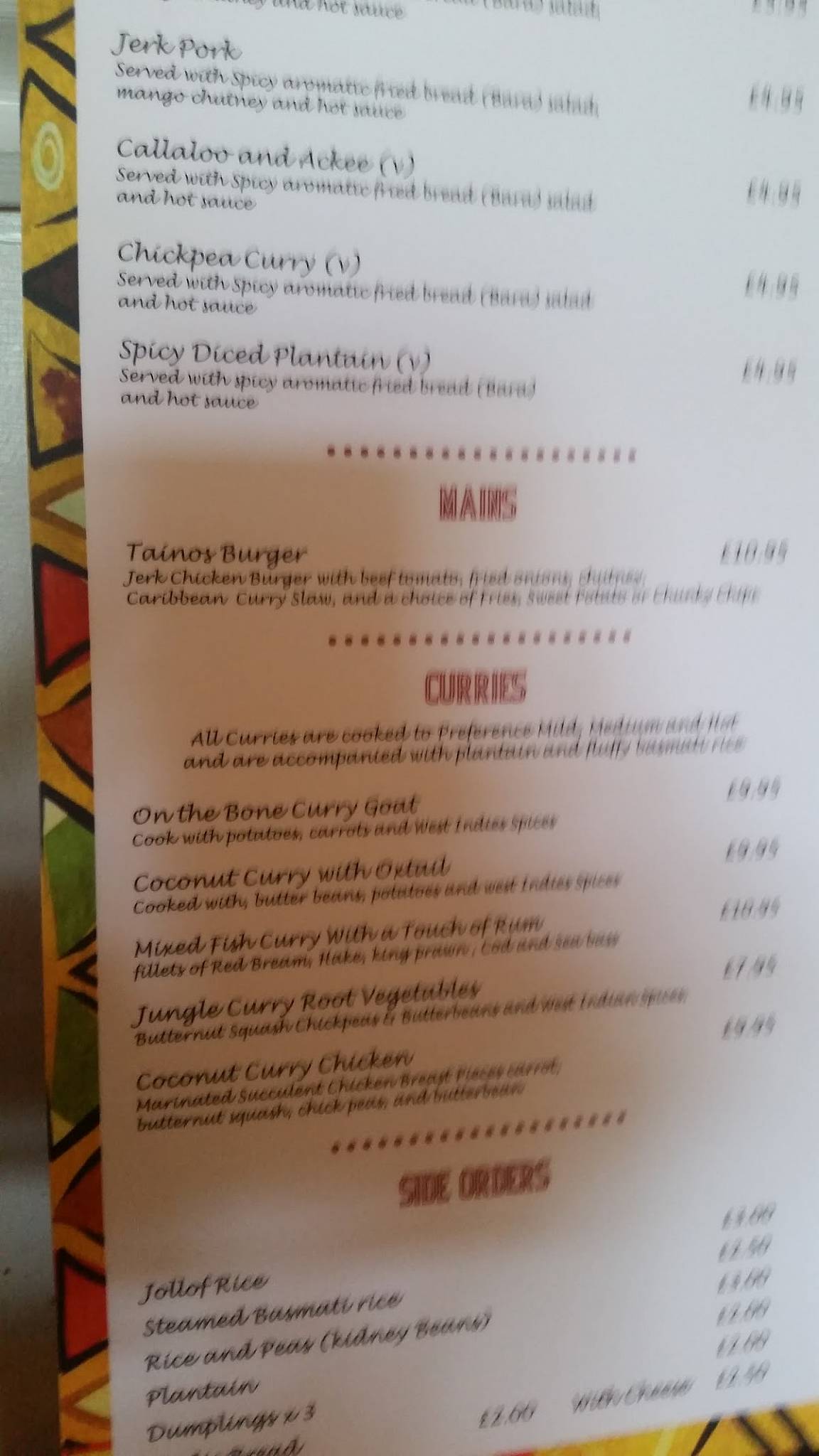 Menu at The Red Lion pub & bar, Worcester, Witley Rd