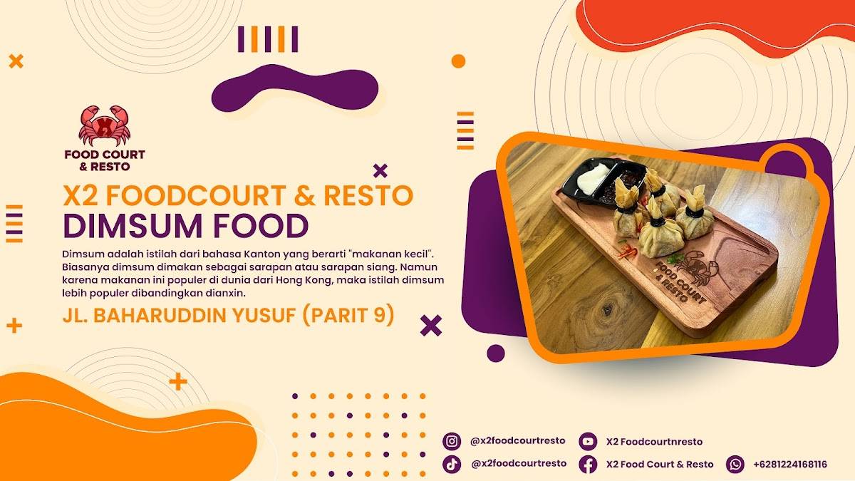 Menu at X2 Resto & Cafe, Tembilahan