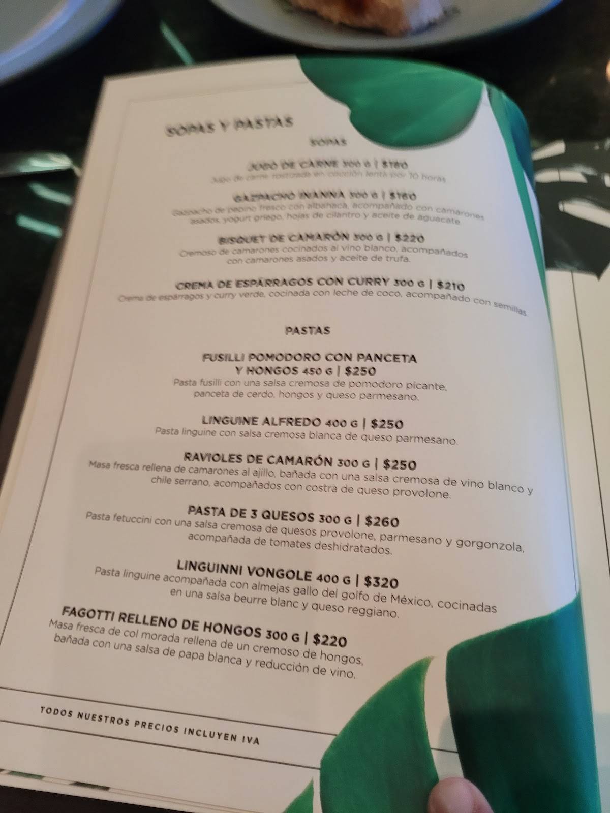 Carta del restaurante Inanna Rooftop, Xalapa Enríquez, Principal 4