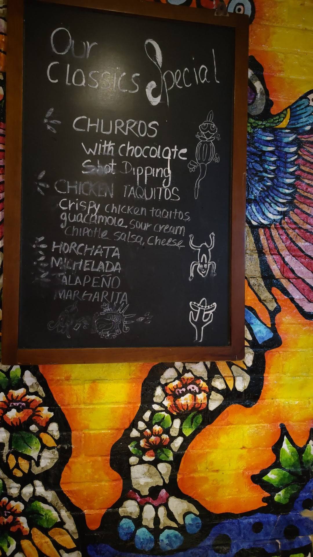 Menu at Xoco Mexican Restaurant, Hong Kong