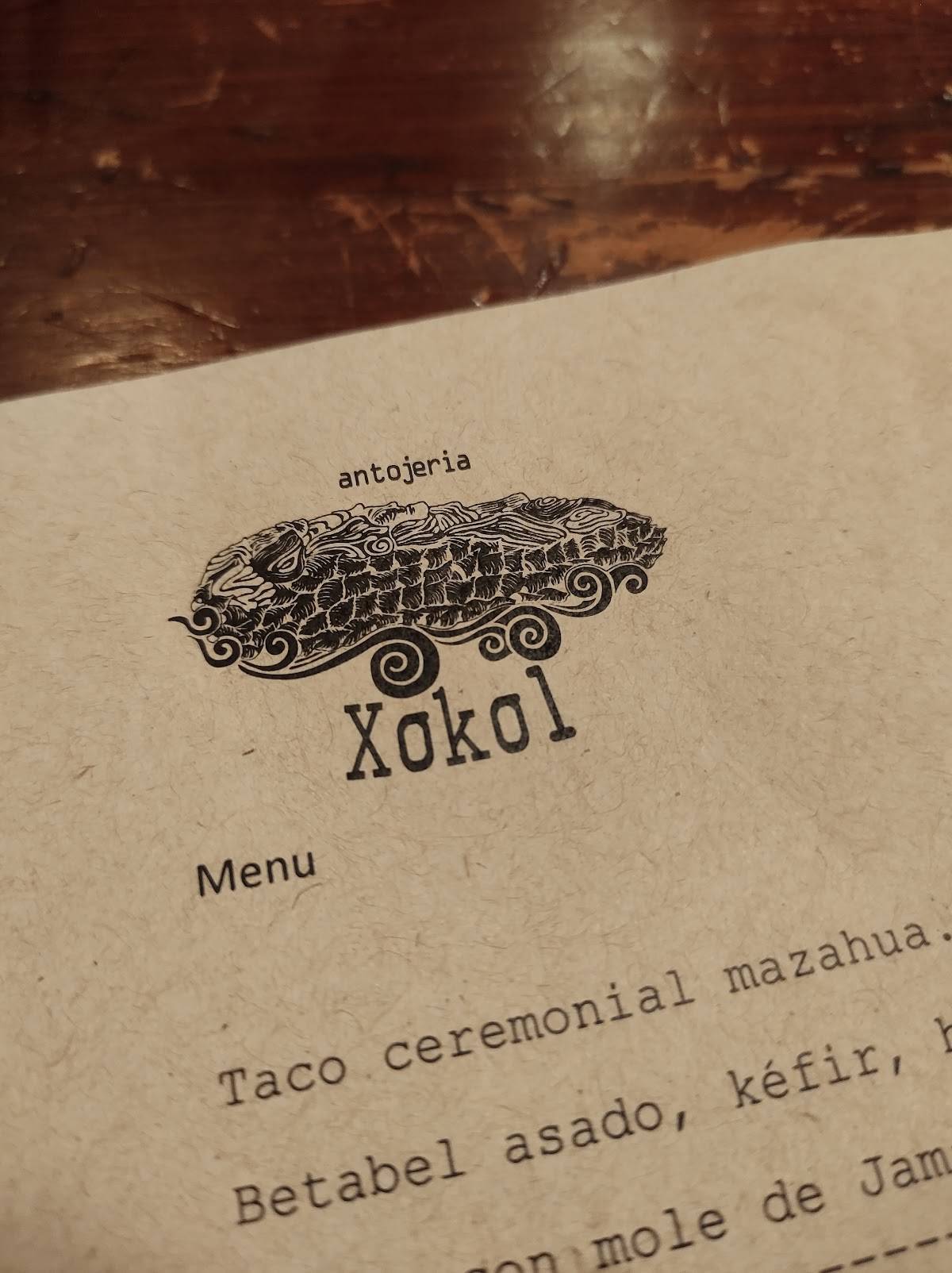 Carta del restaurante Xokol, Guadalajara, C. Ignacio Herrera y Cairo 1375