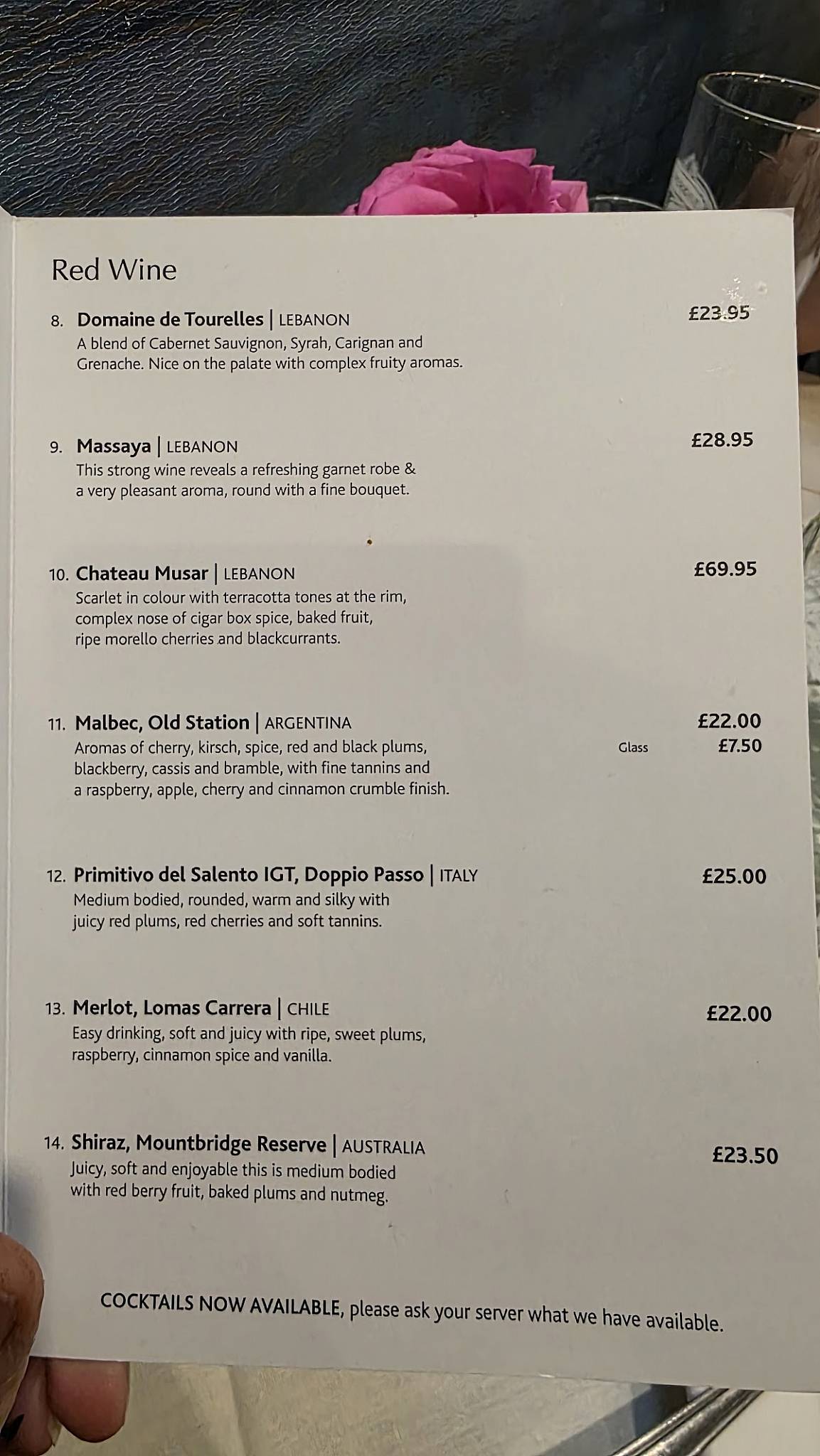 Menu at Yara Restaurant Altrincham, Altrincham, 23 Oxford Rd